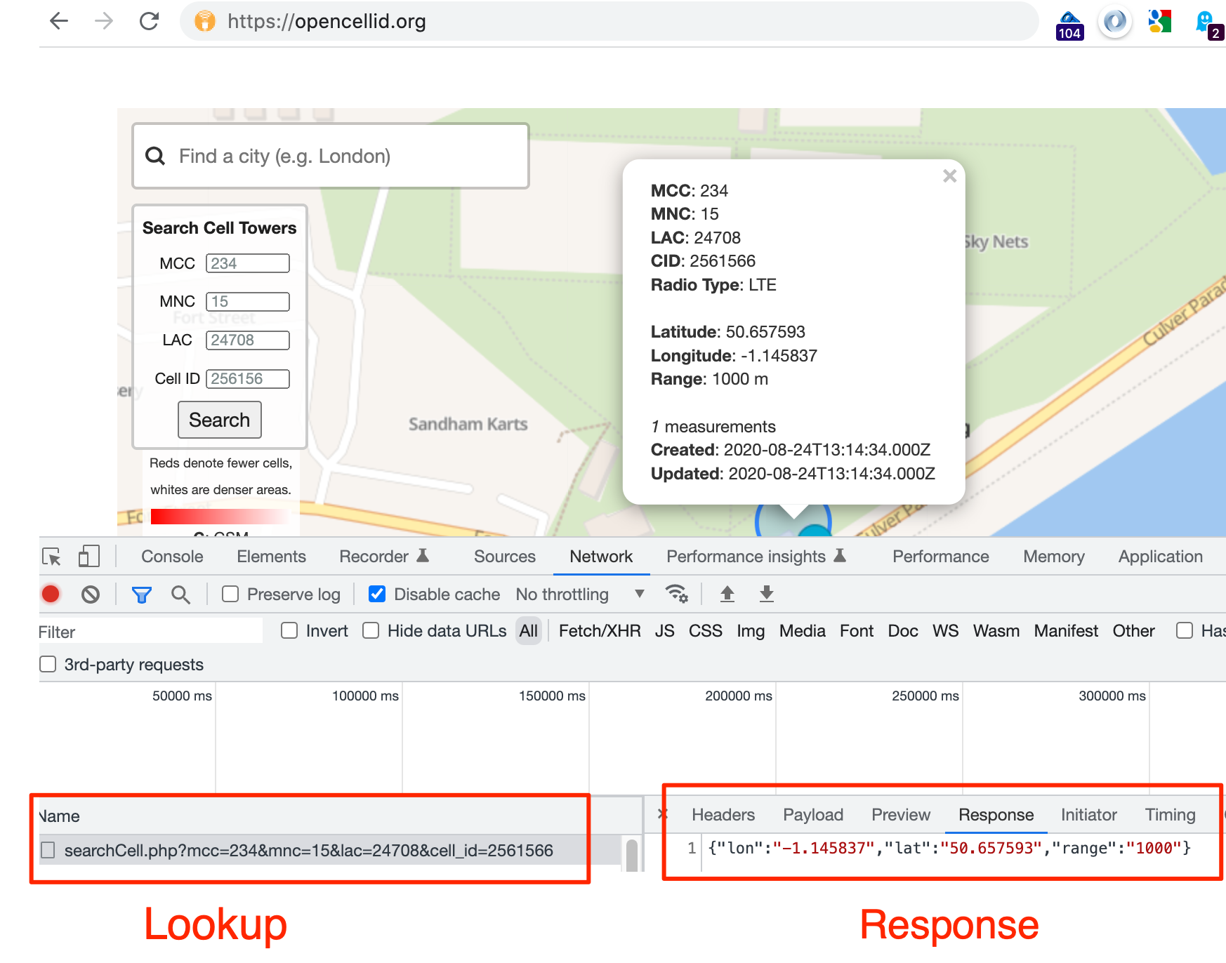 Activity 6.16 - Cell Tower Lookup